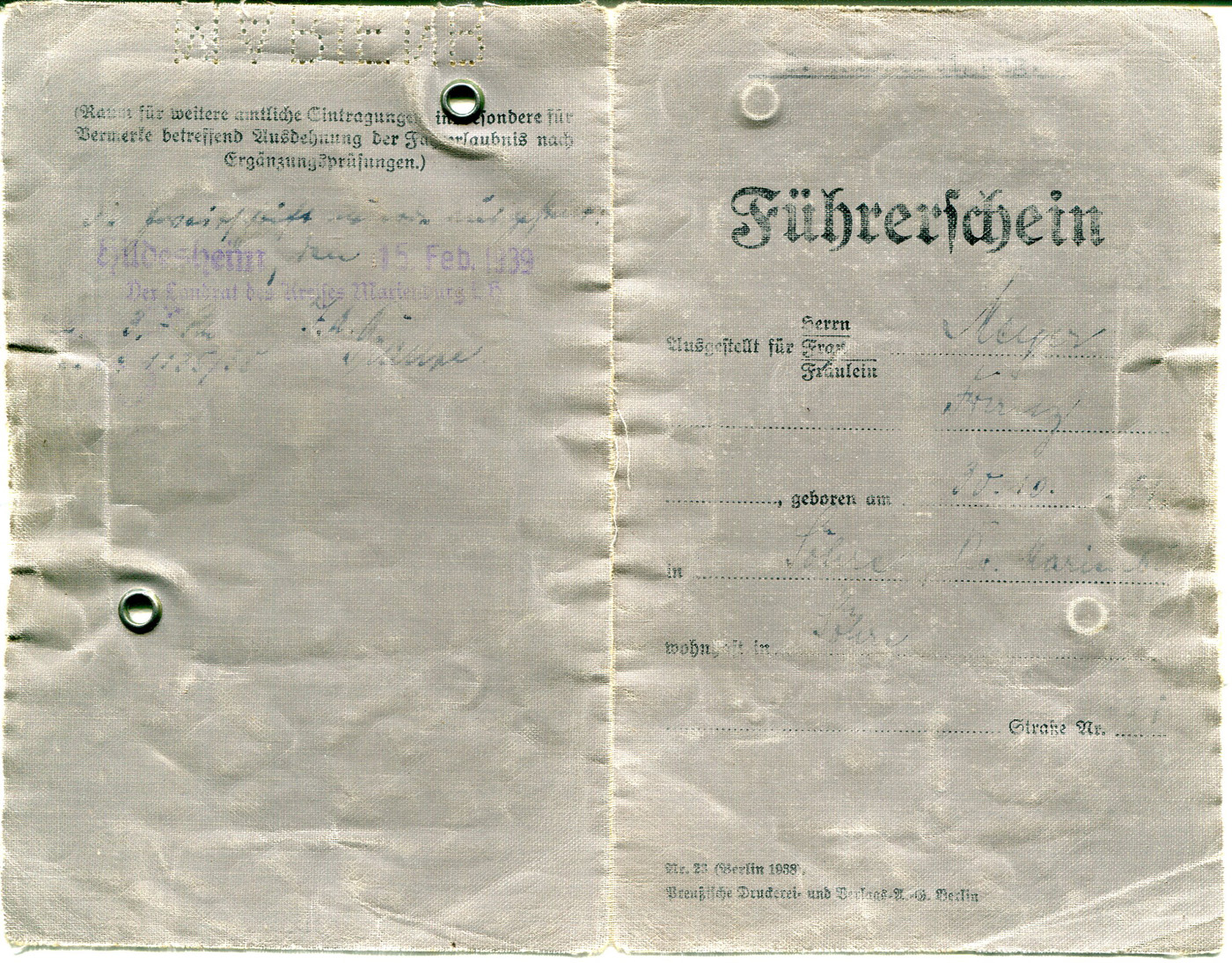 Führerschein – Bernd-Huppertz.de